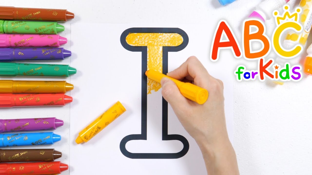 ABC for Kids | Write the alphabet in orange and learn alphabet I by ...