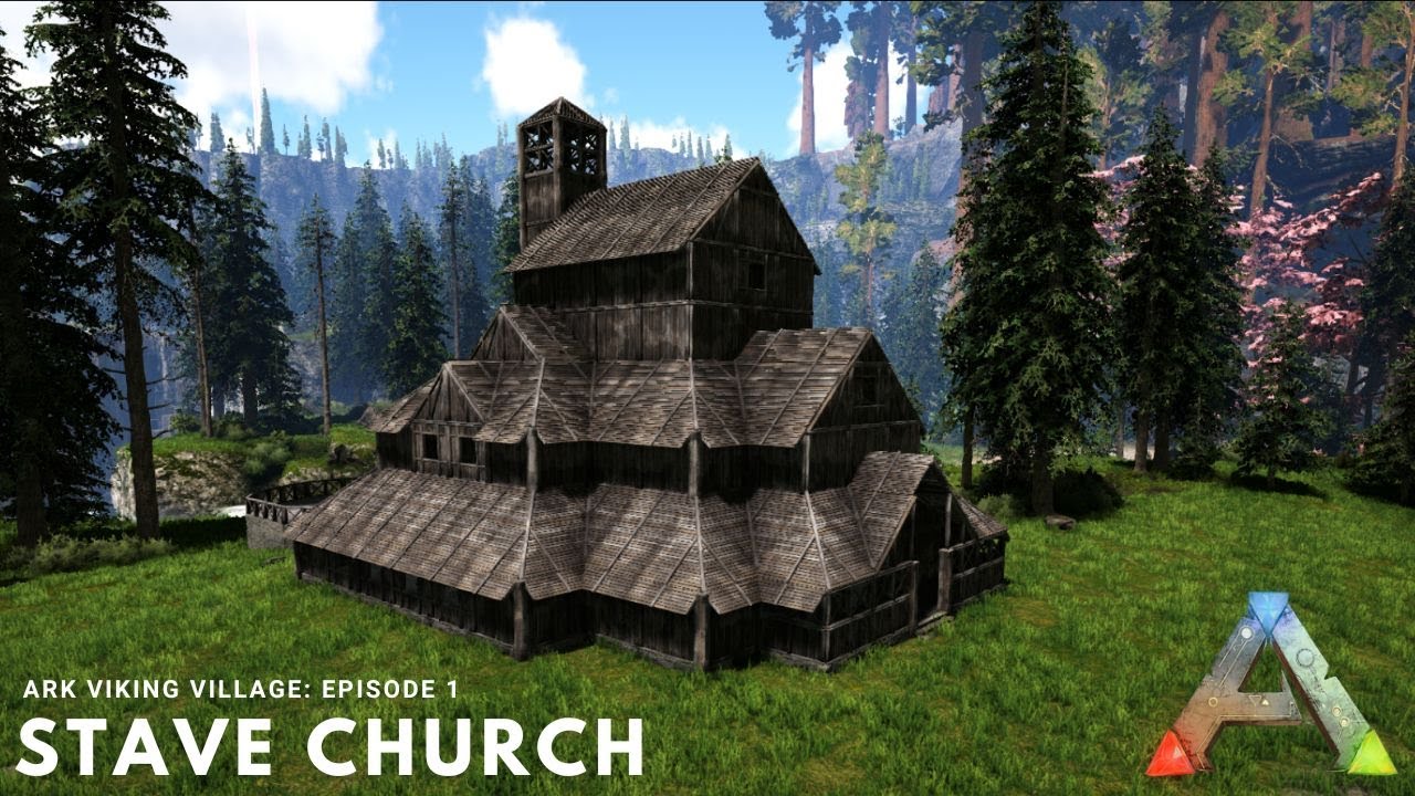 ARK Viking Village Episode 1: Stave Church - YouTube