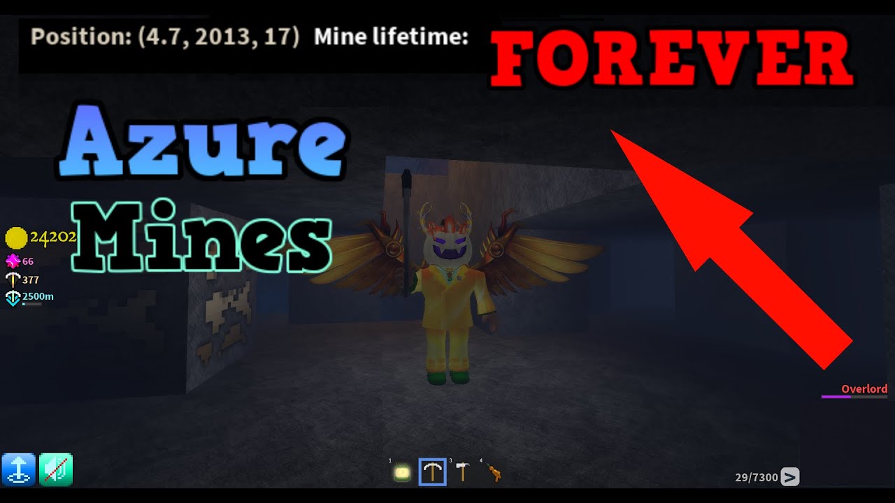 How to stay in mines after collapsing?! / Azure Mines - YouTube