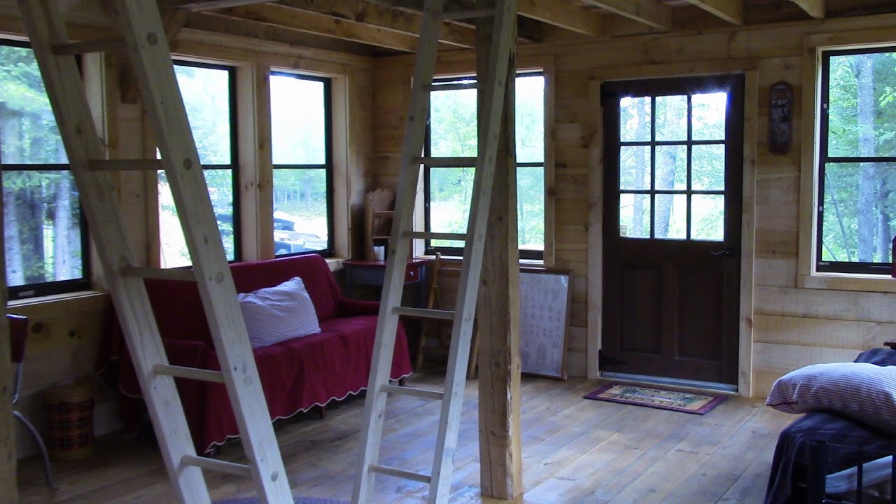 Off Grid Cabin: Part 18. Moving in! Watch to the end for pictures ...