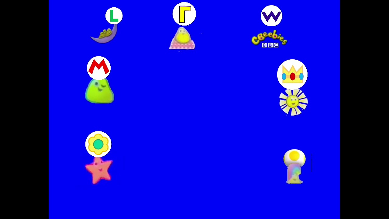CBeebies screen bug land characters as mario characters - YouTube