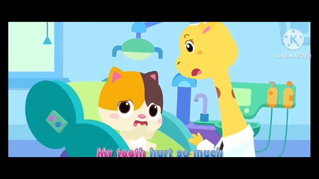 pandas teeth cleaning song & Mimi goes to the dentist/ baby bus ...