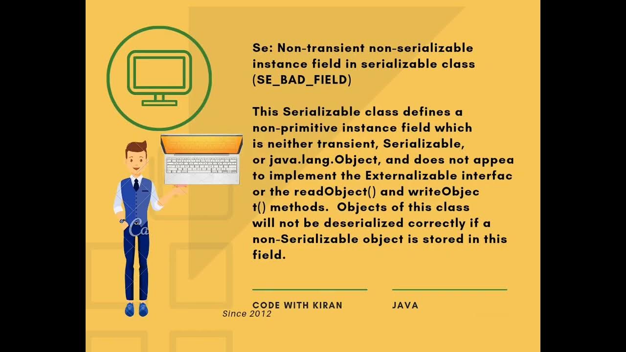 Java best practice - Serializable fields vs Non- serialized fields | Java Short Videos - YouTube