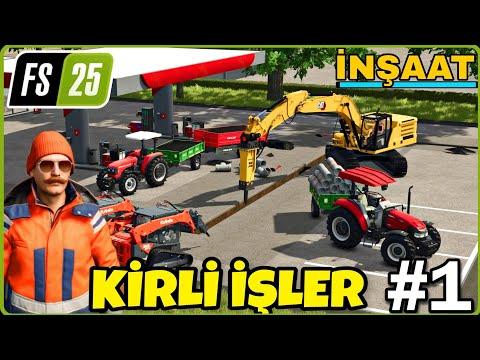 MAHALLENİN KANALİZASYON BORULARINI DÖŞEDİK ● Farming Simulator 25 inşaat Haritası