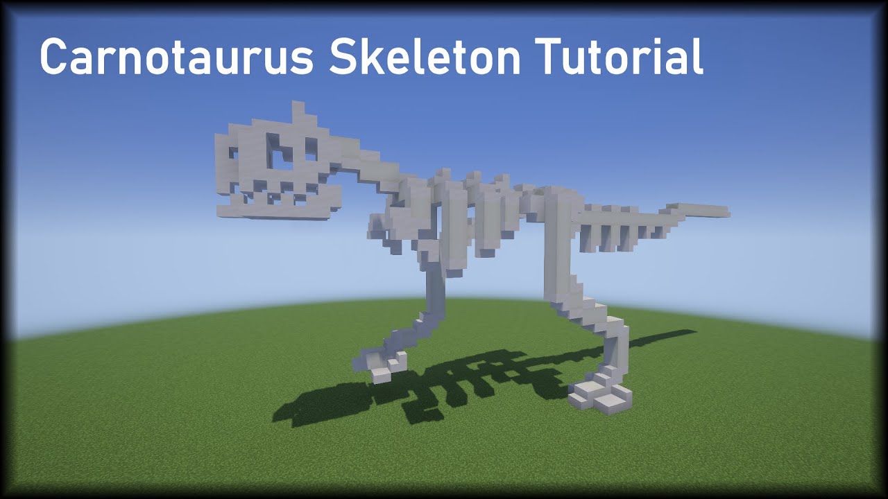Carnotaurus Skeleton | Minecraft Tutorial (Reupload) - YouTube