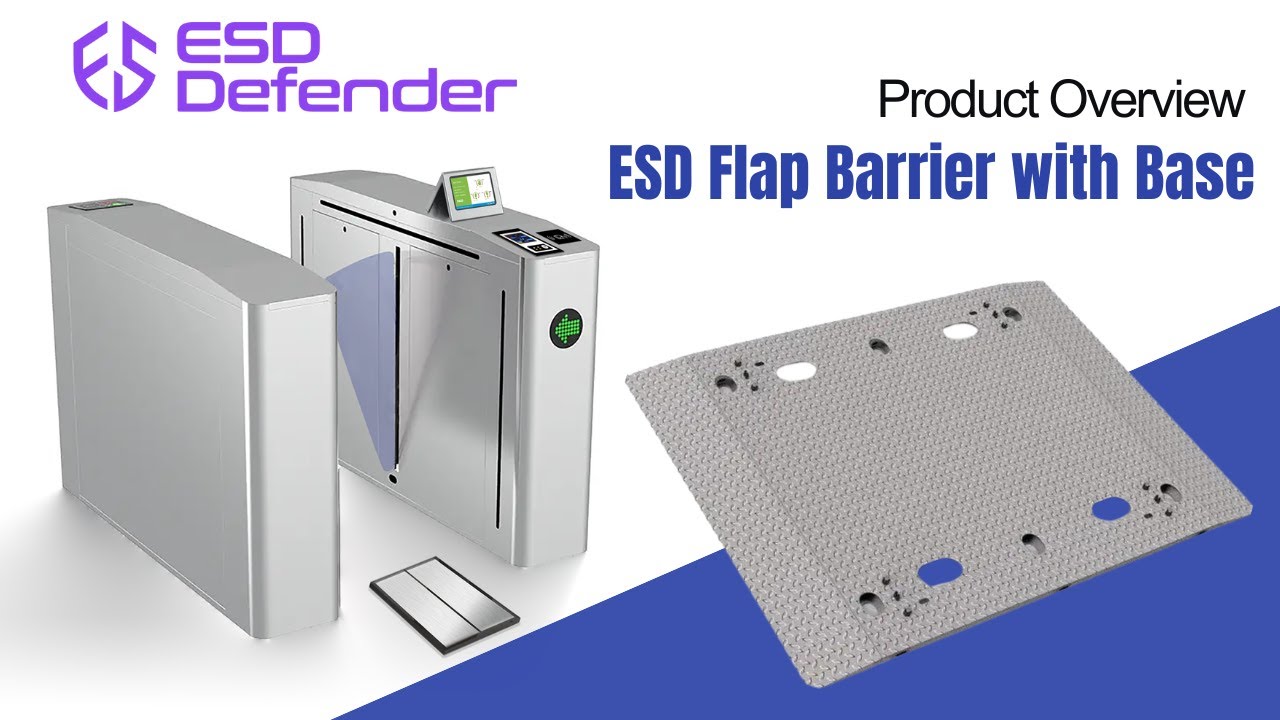 ESD Turnstile Gate with Base: No Damage to Floor #esdturnstile - YouTube