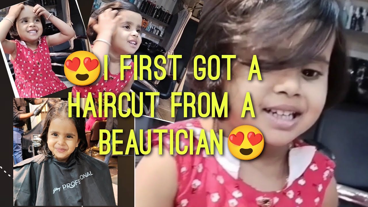 My New Hair Cut 😍😍| I first got a haircut from a Beautician |Trendy ...