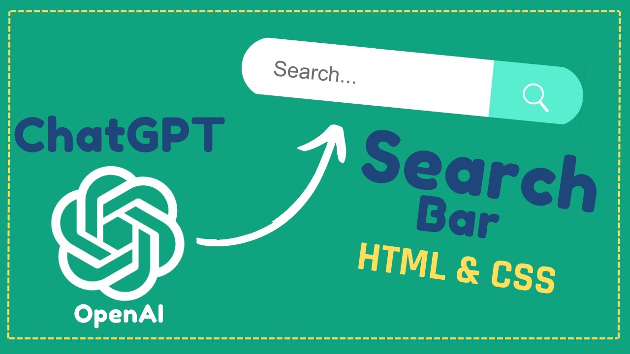 Search Bar Creation using ChatGPT || HTML&CSS - YouTube