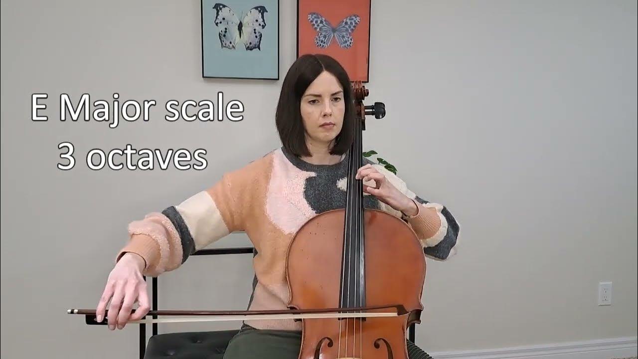 E Major, harmonic & melodic minor scales 3 octaves. RCM cello Level 7 ...