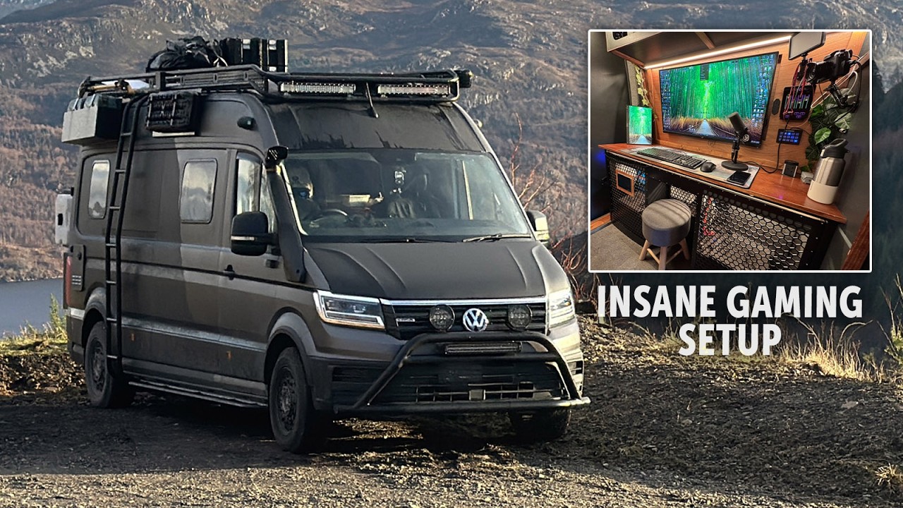 INSANE Off Road GAMING Campervan Conversion - YouTube