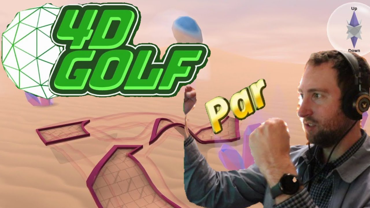 Playing 4D Golf - Tutorial + Dune Level - YouTube