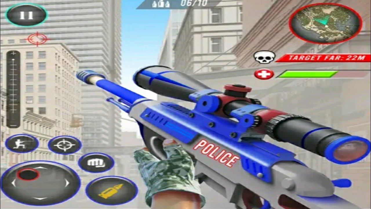Police Sniper Gun Shooting 3D Android Gameplay - YouTube