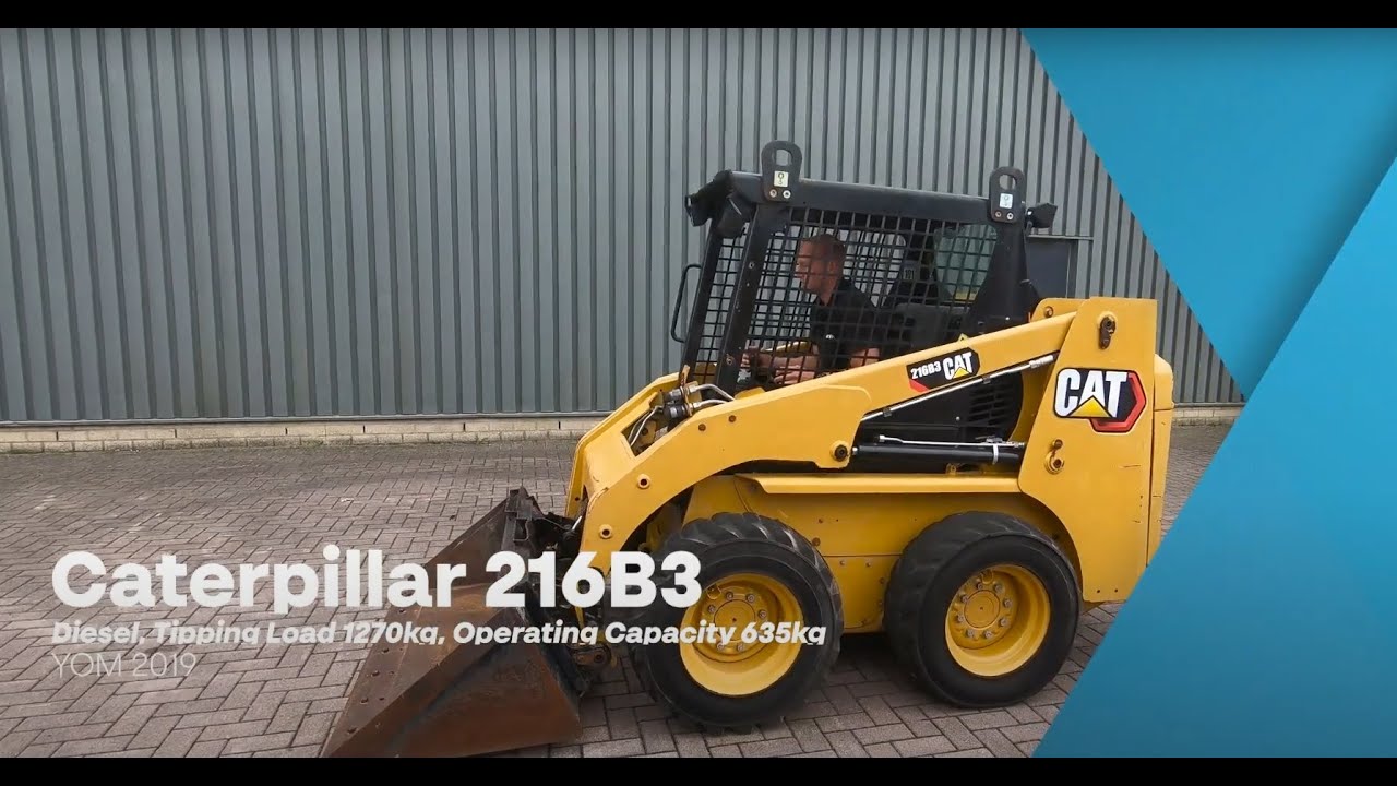 Caterpillar 216B3 2019 - YouTube
