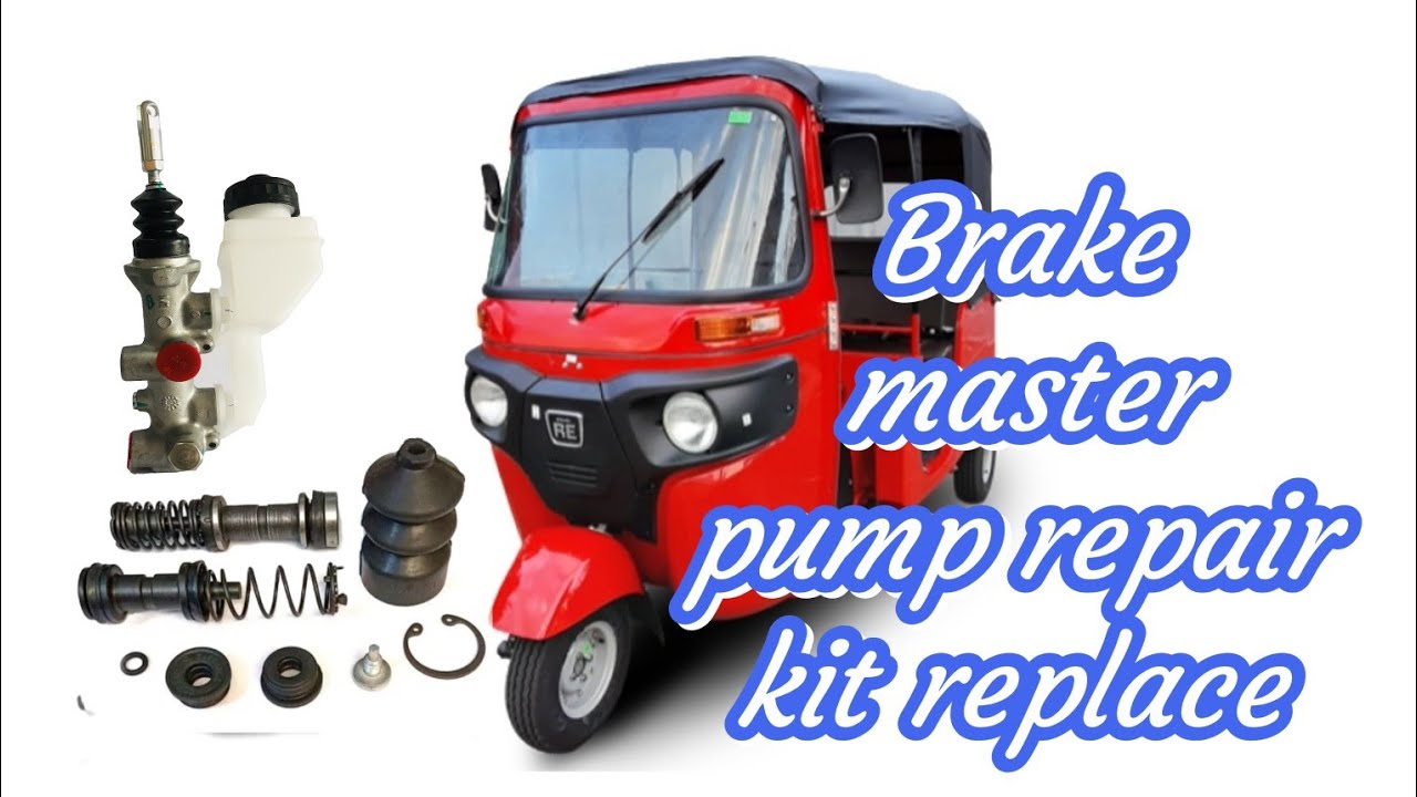 4 stroke three wheeler change master pump repair kit || කොහොමද මස්ටර් ...