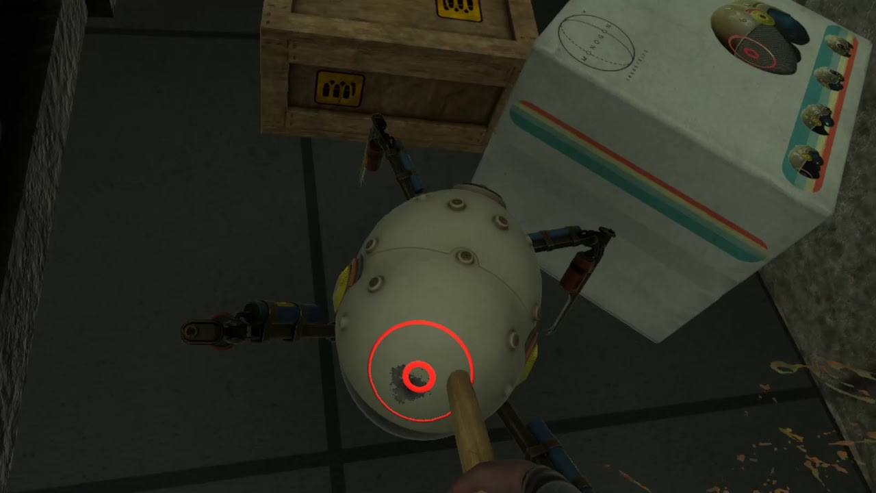 Boneworks - First Encounter with Turret and Crablet - YouTube