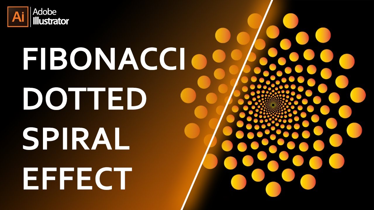 How to Create Fibonacci Dotted Spiral Design Effect in Illustrator ...