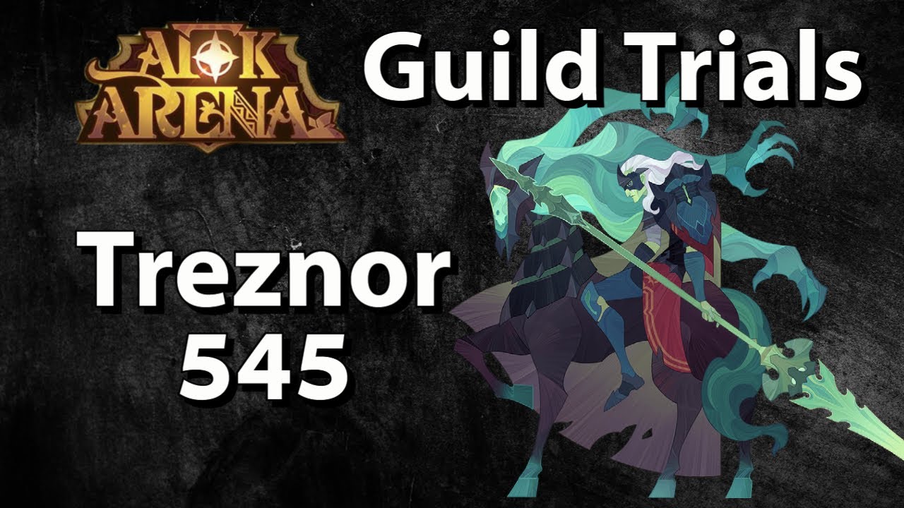Treznor Guild Trials lvl 545 - Manual fight 3 and 5 AFK Arena - YouTube