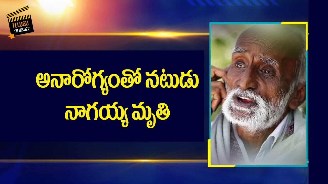 వేదం నాగయ్య ఇక లేరు Vedam Movie Actor Nagaiah Passes Away Telugu ...