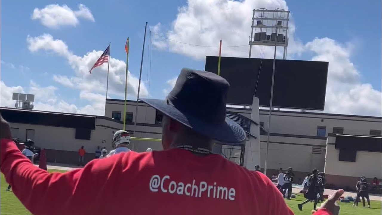 Coach Prime YELLING at the kickers - YouTube