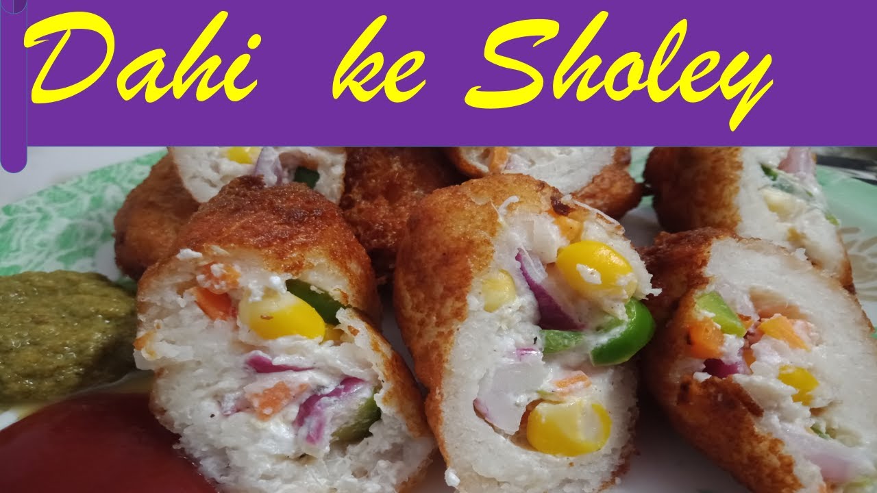 Dahi ke Sholey ....दही के शोले - Bread Curd Fire Roll - Dahi Bread ...