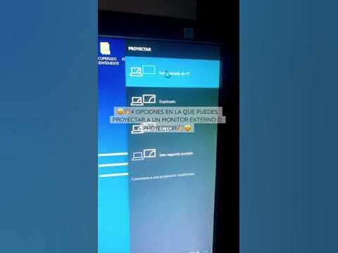 4 Opciones en la que puedes proyectar desde windows 10. #shorts - YouTube