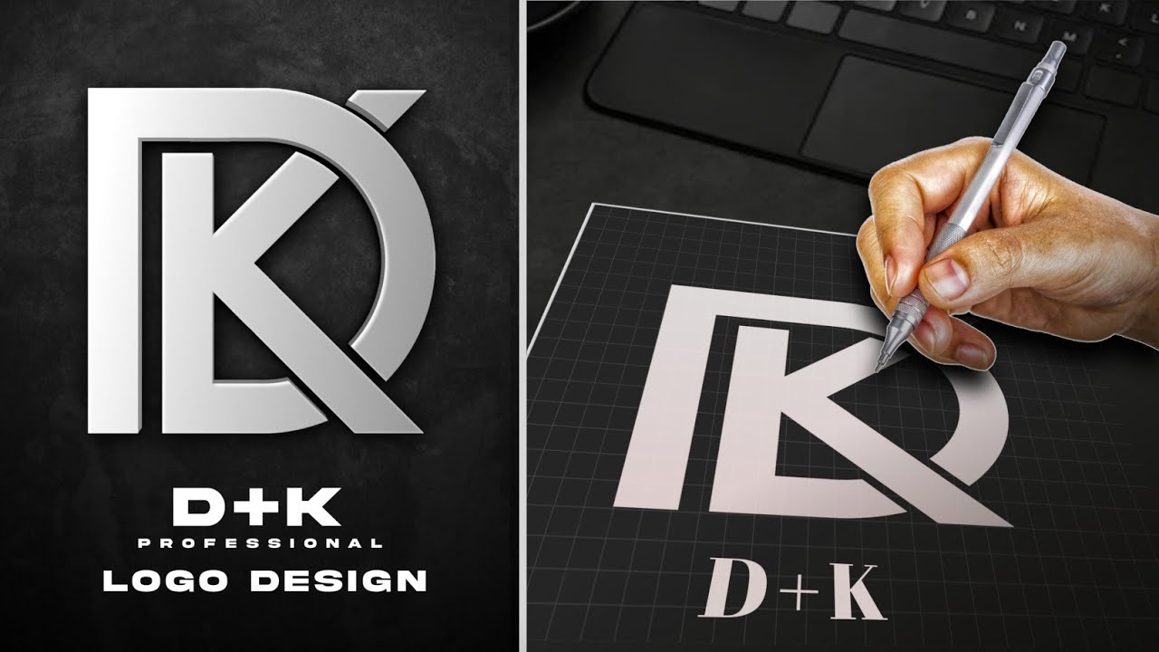 Professional DK Logo Design in Pixellab | DK Logo Design ...