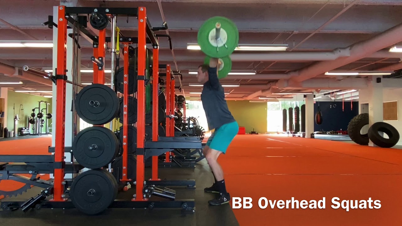 BB Overhead Squats - YouTube