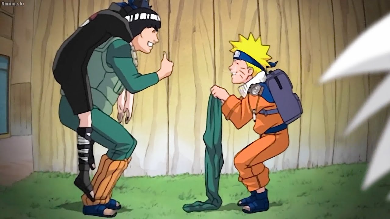 Guy bestows upon Naruto a green jumpsuit | Naruto Shippoop | Naruto ...