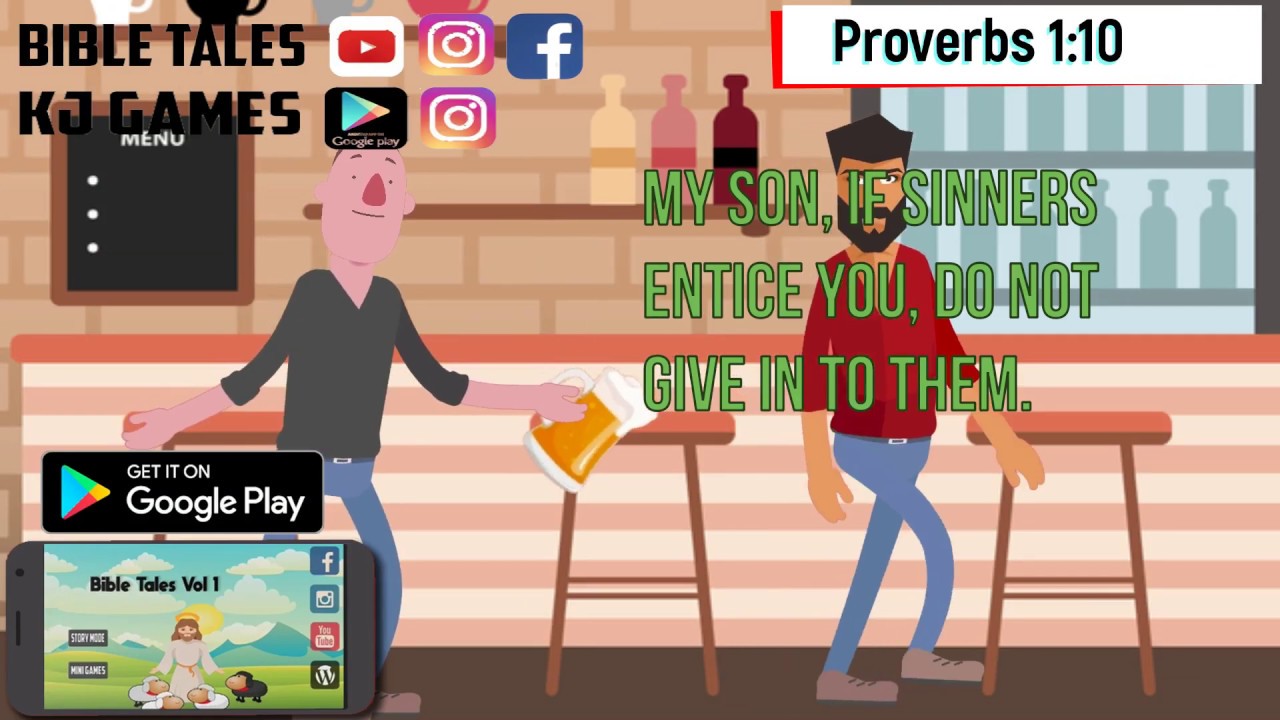 Proverbs 1:10 Daily Bible Animated verse 10 January 2020 - YouTube