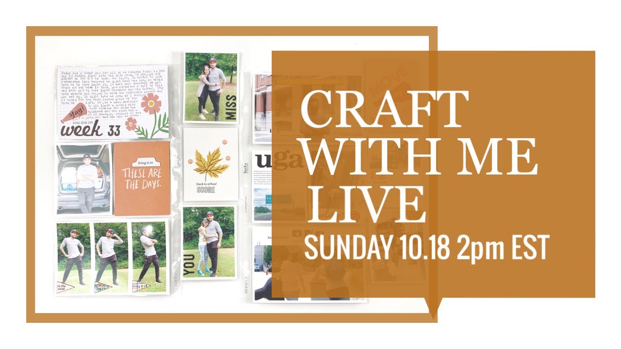 🔴 Live Craft With Me 2020 | Project Life Catch Up - YouTube
