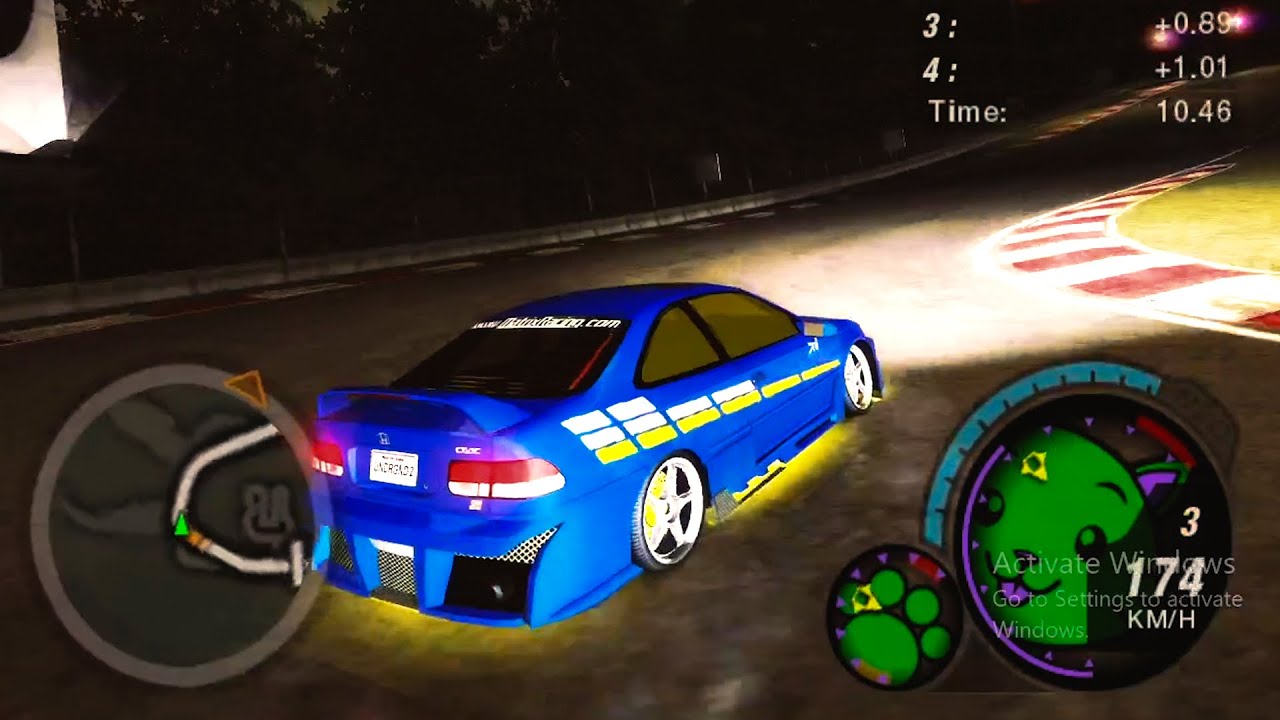 DYNO TEST & TEST RUN HONDA CIVIC - Need For Speed Underground 2 - YouTube