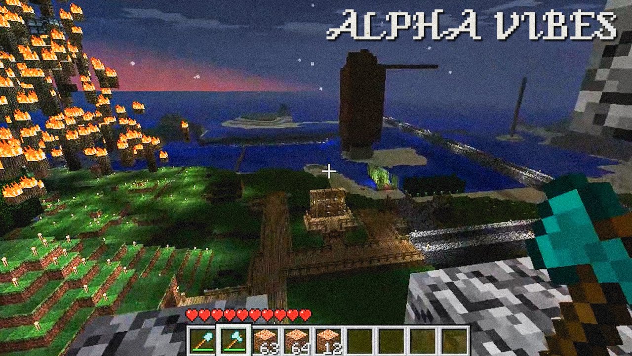 Minecraft Alpha Multiplayer in 2010 - What it was really like - YouTube