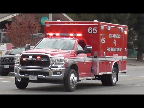 LAFD *NEW* Rescue 65 Transporting 7/23/2025 - YouTube