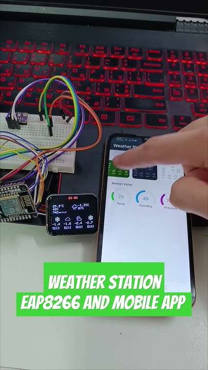 weather station esp8266 and mobile app #arduino #arduinoproject #iot #esp8266 #esp8266 - YouTube
