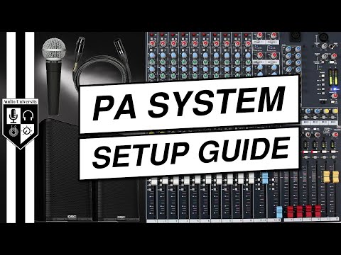 How To Set Up A Sound System For A Live Event [PA System Setup Tutorial]