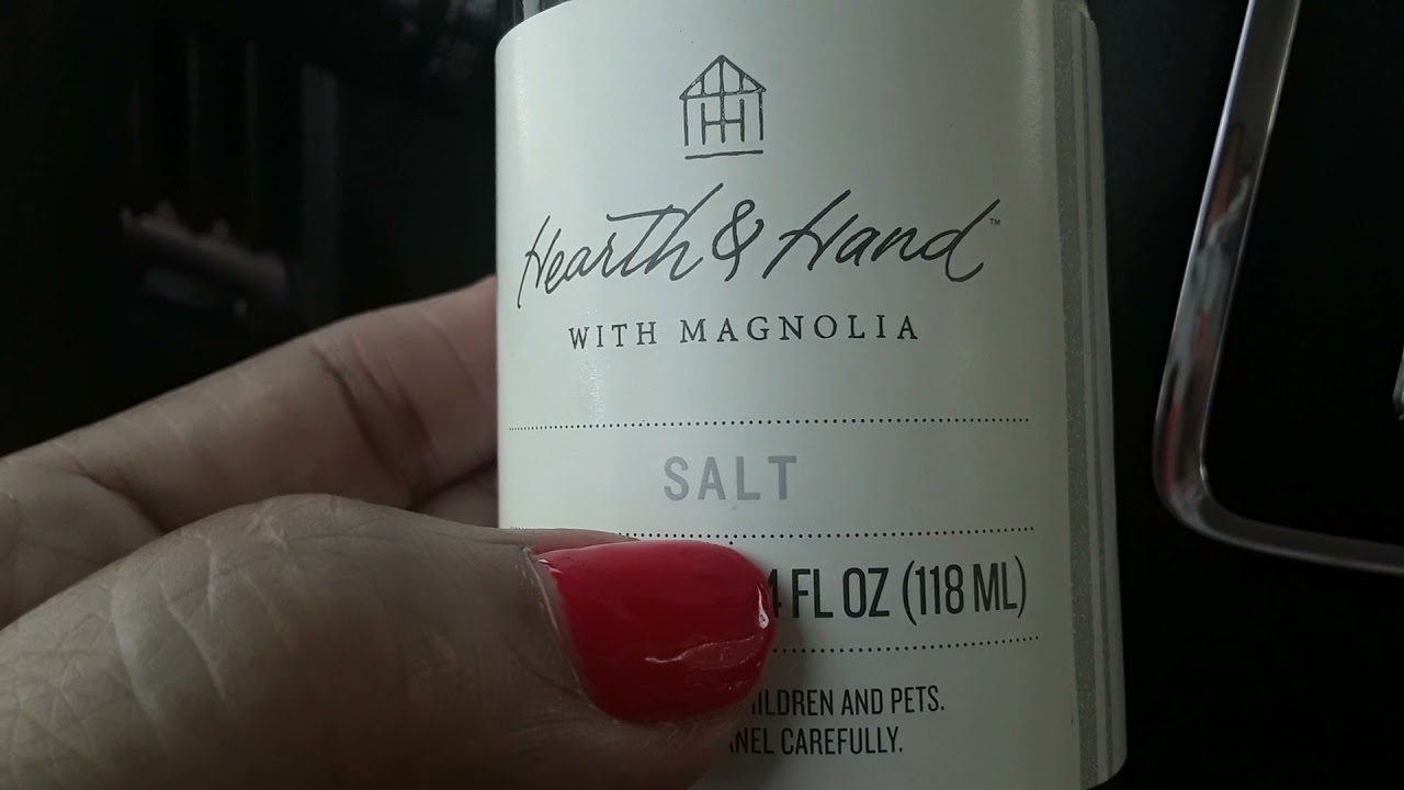 Hearth & Hand with Magnolia SALT room spray - YouTube