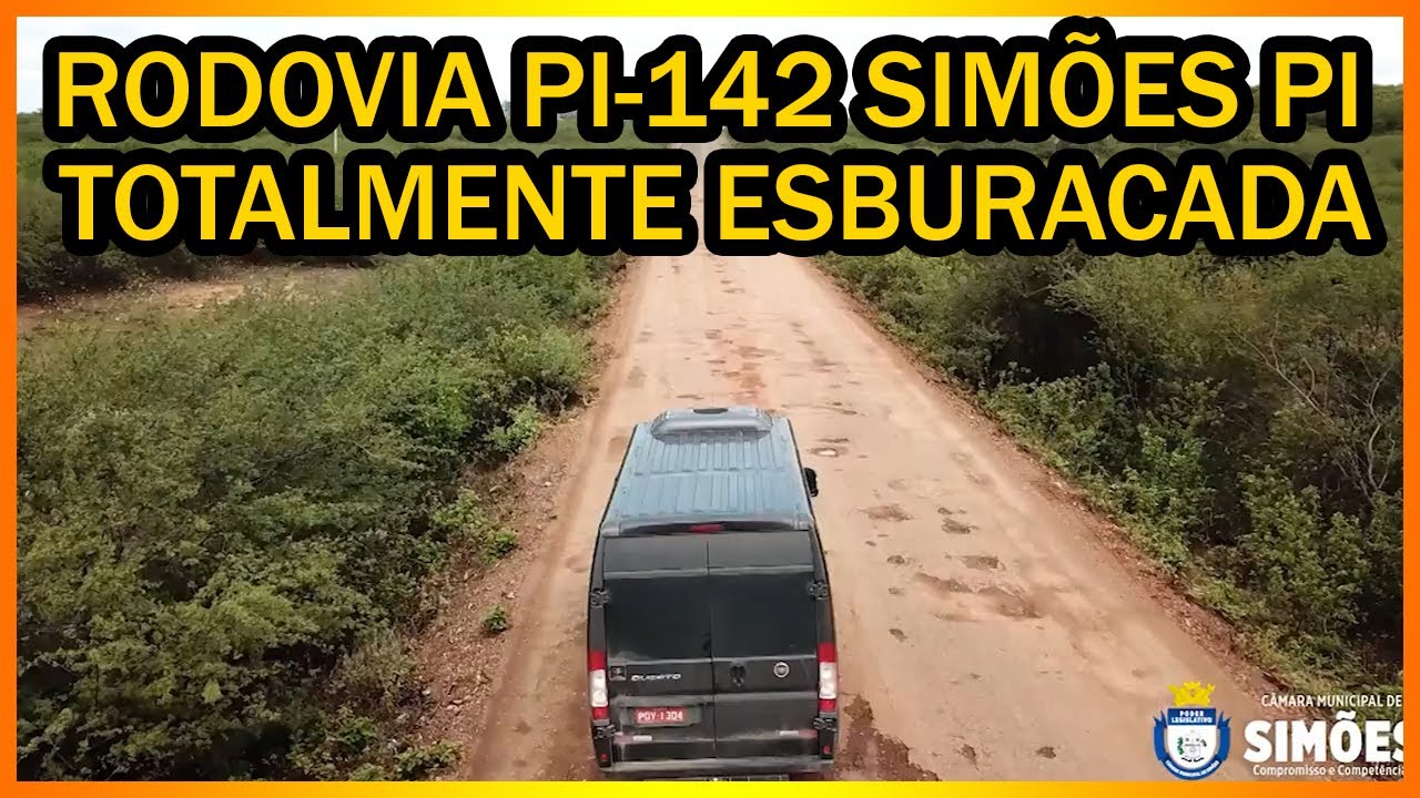 RODOVIA PI 142 ENTRE SIMÕES PI ATÉ MARCOLÂNDIA PI ESTRADA TOTALMENTE ...