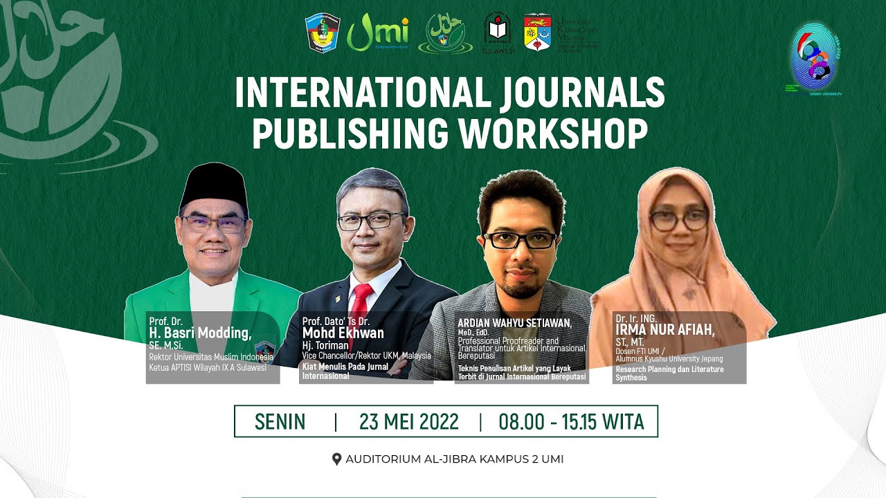 Opening Ceremony International Journals Publishing Workshop UMI - YouTube