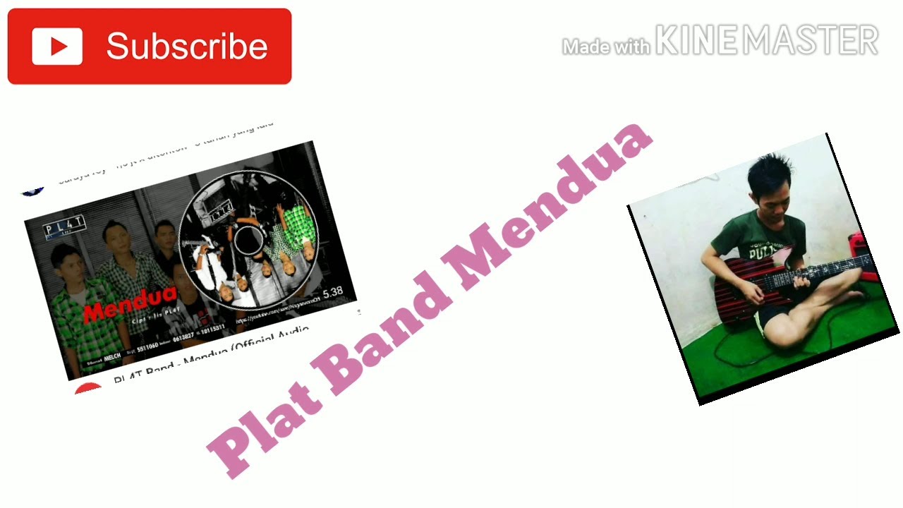 Gitar cover plat band mendua - YouTube