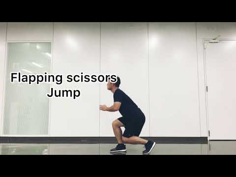 Flapping scissors jump - YouTube