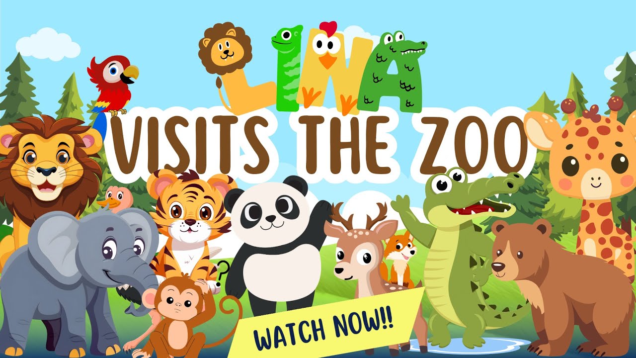 Lina Visits the Zoo | Meet Lions, Tigers, Elephants & More! 🐯 - YouTube