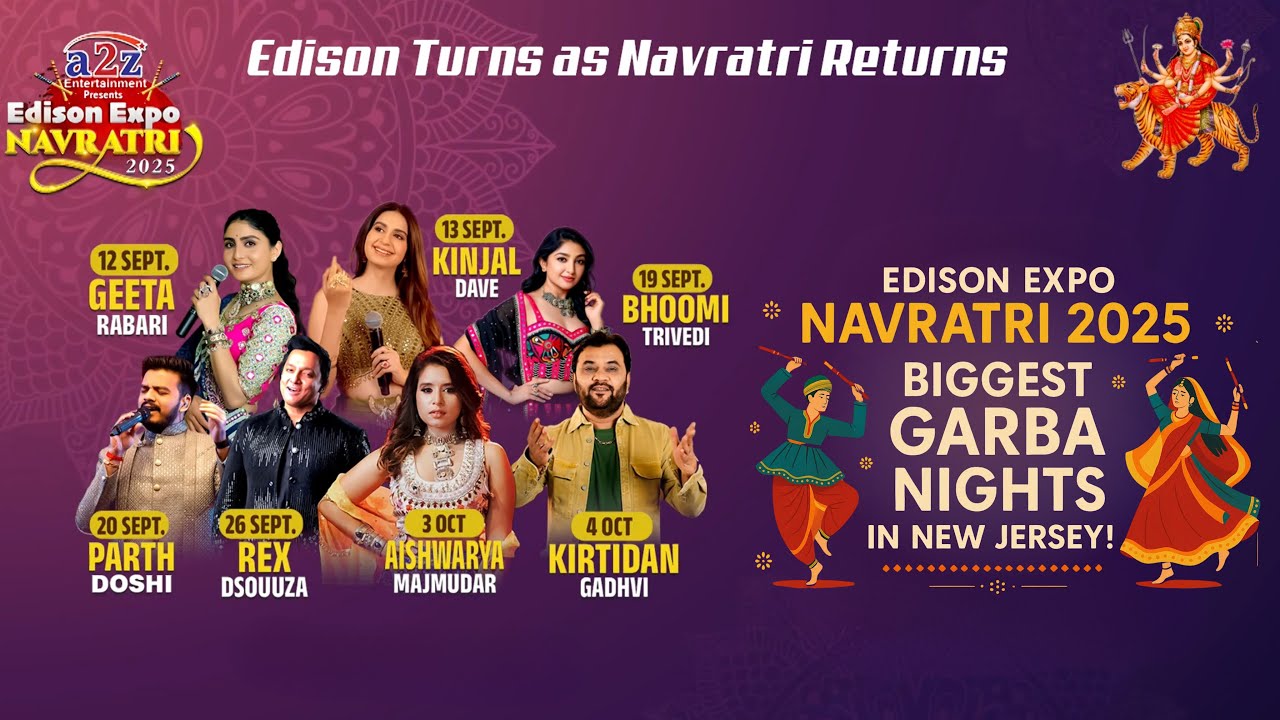 Edison Expo Navratri 2025 | New Jersey’s The Biggest Garba Nights ...
