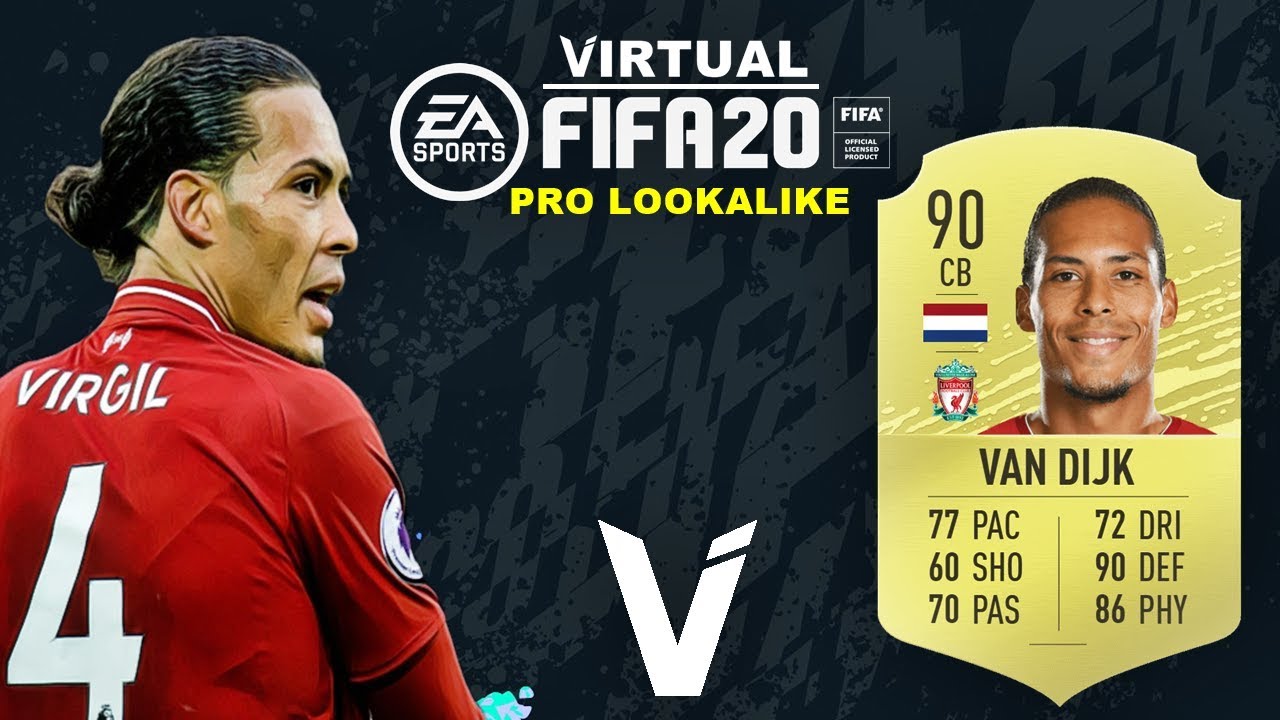 FIFA 20 | van Dijk | VIRTUAL PRO LOOKALIKE - YouTube