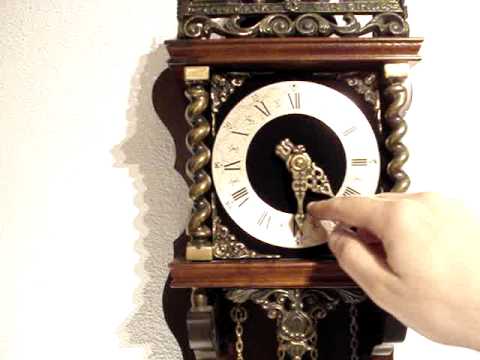 Large Zaanse Zaandam Warmink Dutch Wall Clock - 8 day - Hermle movement ...