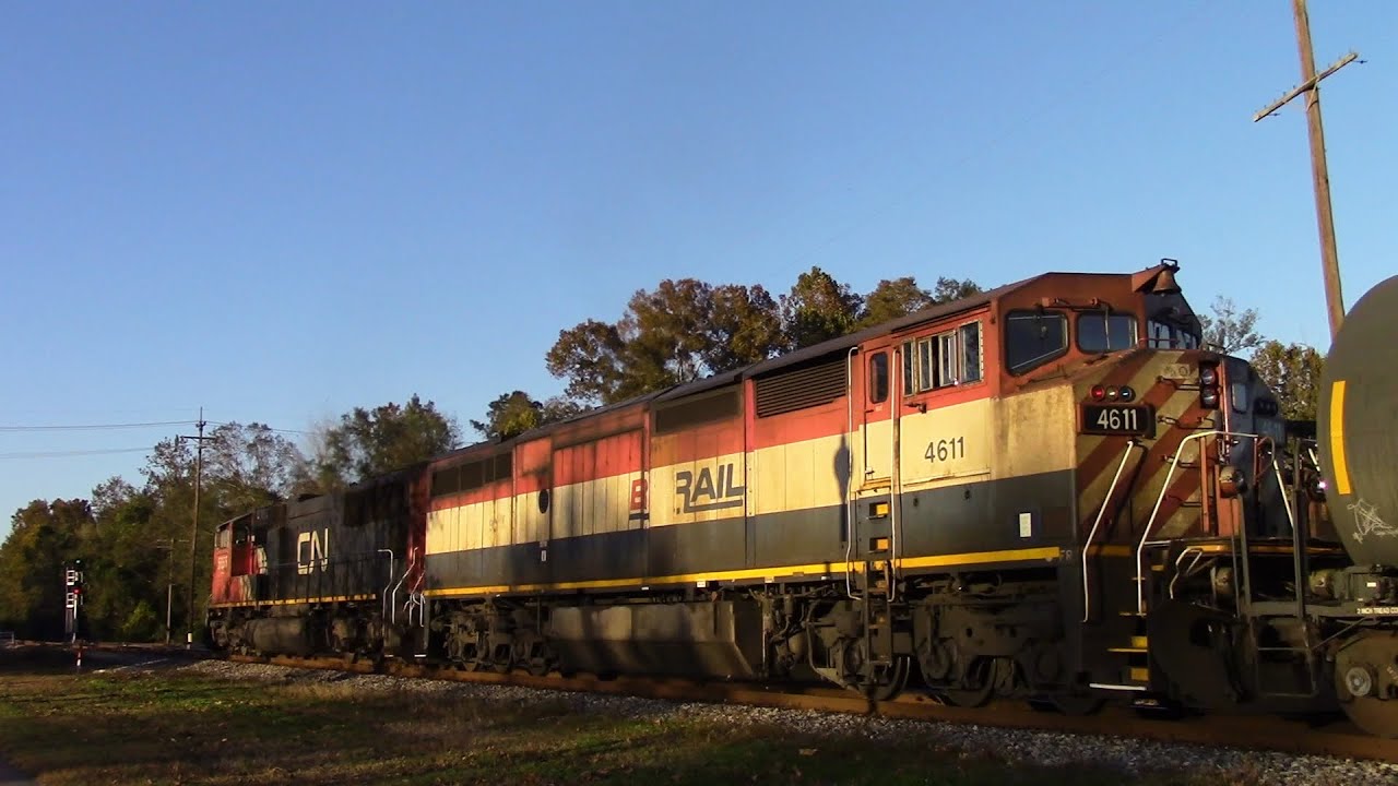 CN A419 North through Hammond, LA, with BCOL 4611 - YouTube
