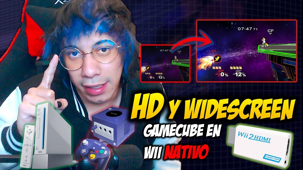 WII EN HD | JUEGO GAMECUBE EN WIDESCREEN (TUTORIAL) | Wii2HDMI - YouTube