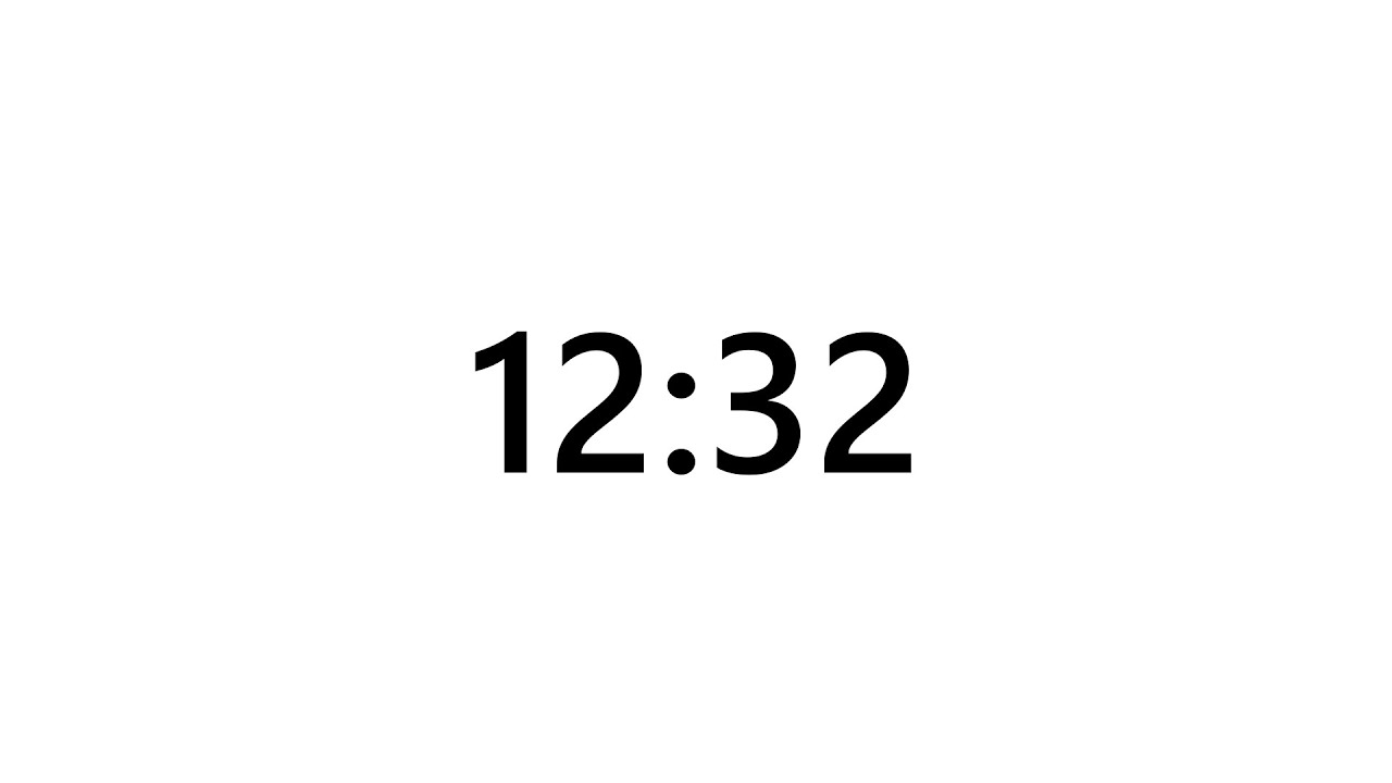 Timer for 12 minutes and 32 seconds - YouTube