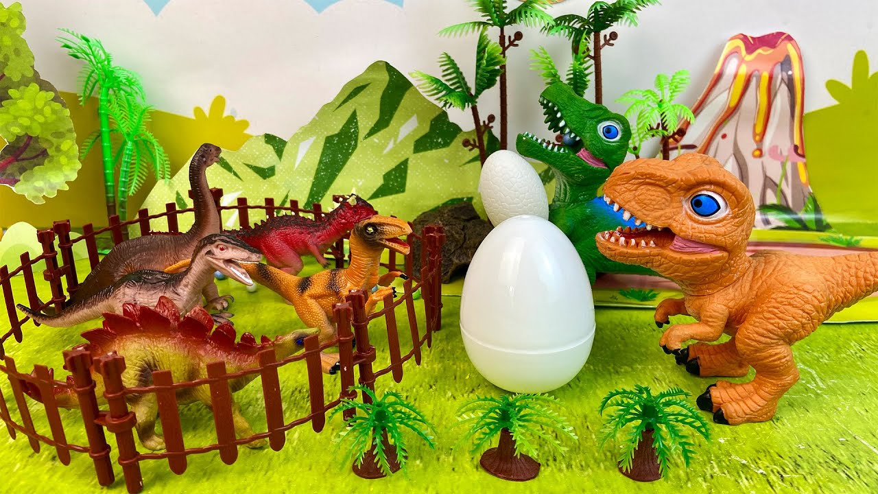 T-rex hunting Blue Dinosaur Egg | Learn about Dinosaurs | Jurassic ...