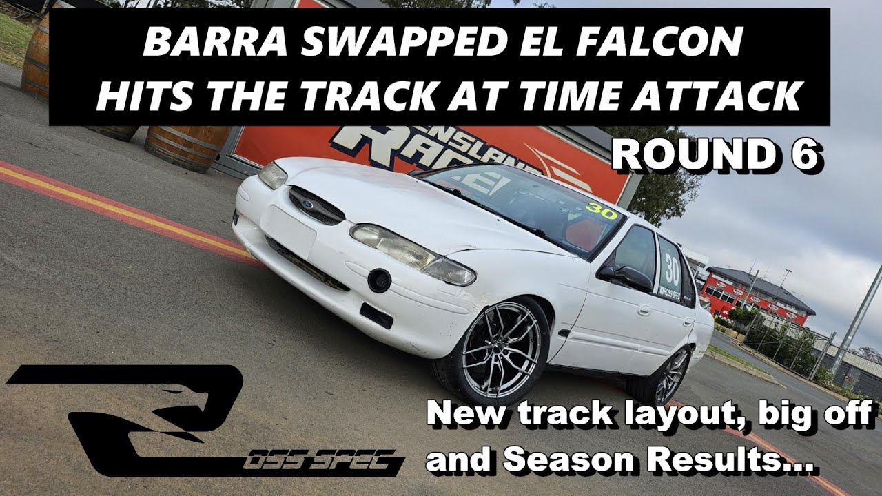 Barra Swapped EL Falcon Hits the Track for Round 6 | Time Attack Round ...