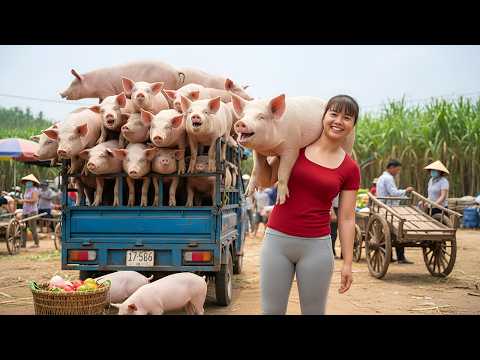 Raised 100KG Pigs for 1 Year – Sold Them All & Bought New Piglets!